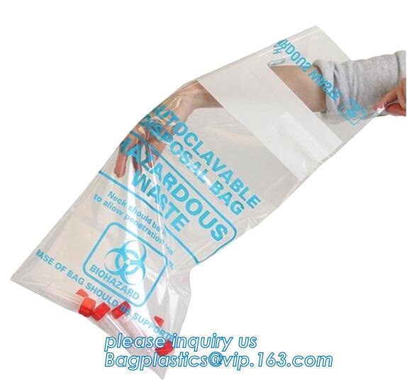PE plastic Yellow first aid medical waste bag,infectious emergency ...