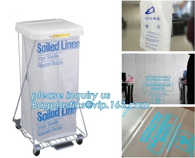 disposable bag soiled linen liners plastic garbage bag, High density ...