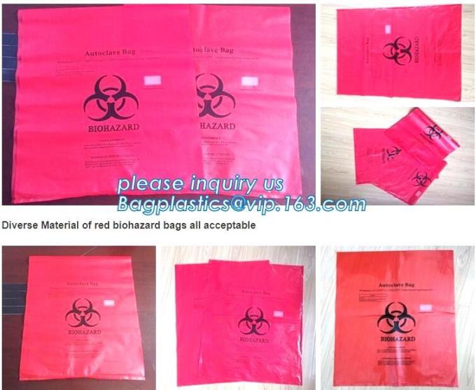 PE plastic Yellow first aid medical waste bag,infectious emergency ...