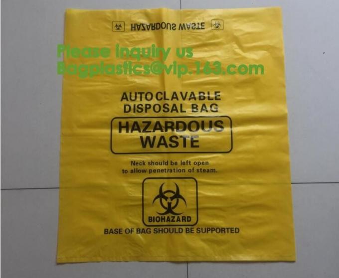 25 x Strong Clinical Waste Biohazard / Bio Hazard Yellow Bags,Autoclave ...